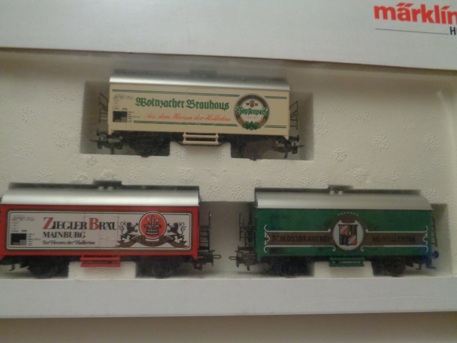 3 Marklin beer cart set Ziegler brew, castle brewery Hallertal ...