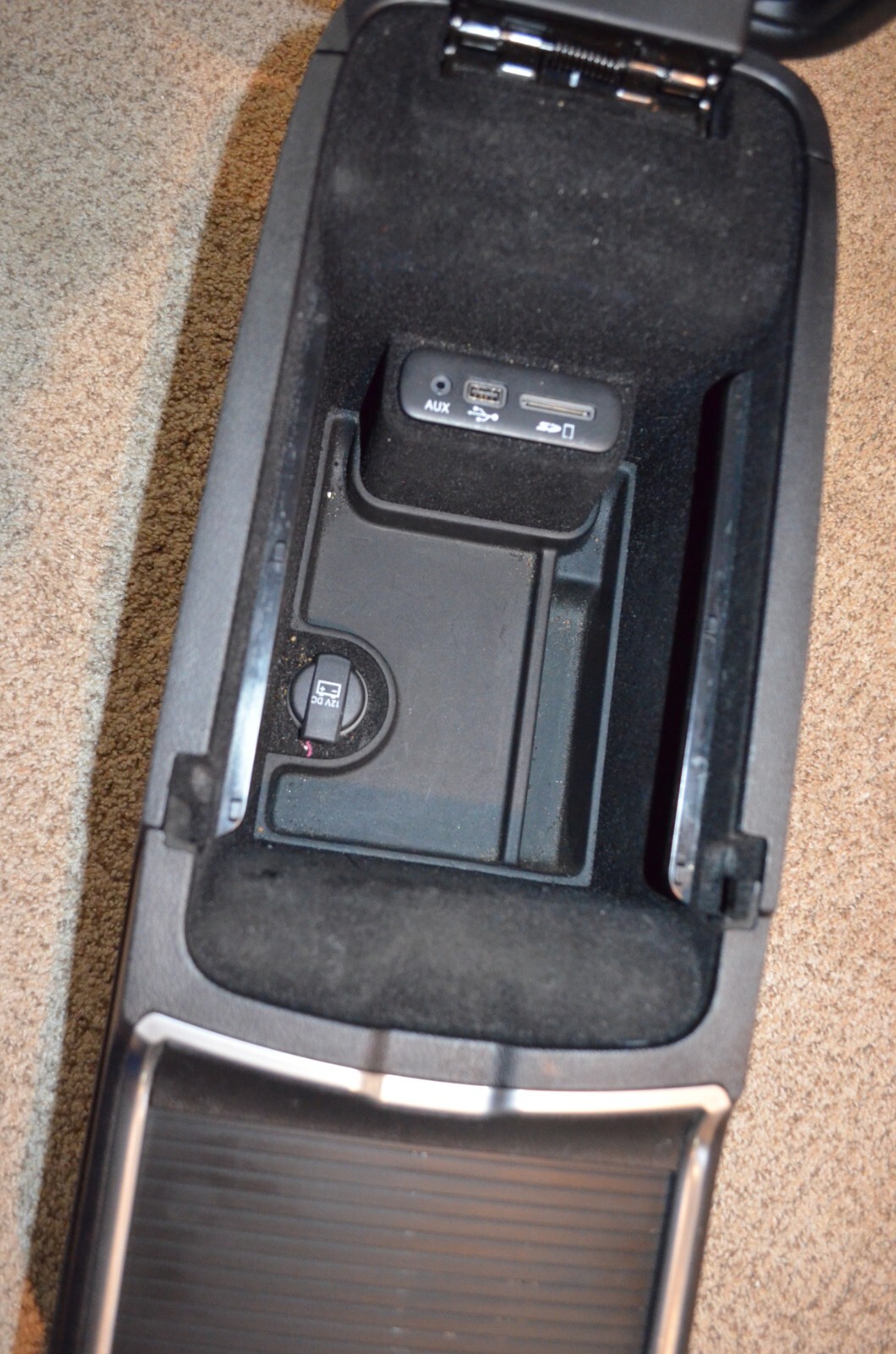 2015-2020 DODGE CHARGER CENTER CONSOLE FLOOR ARMREST CUP HOLDER CUBBY ...