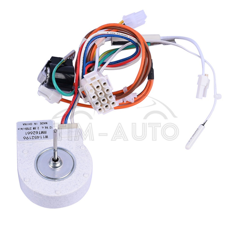 NEW Refrigerator Evaporator Fan Motor Part Number W11452196 Fits for ...