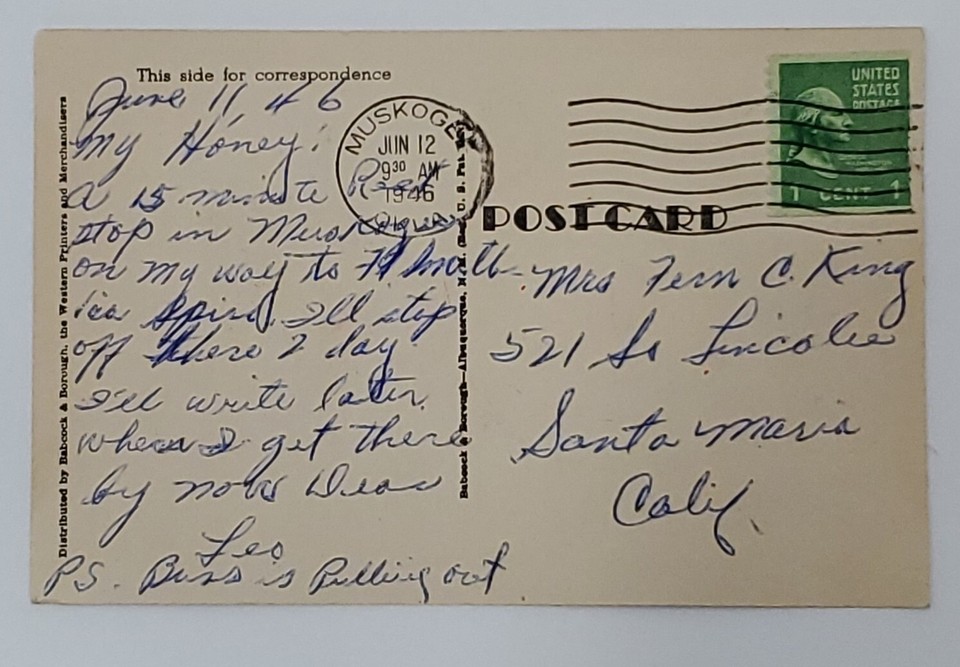 1940’s Humorous Comical Postcard - Better Stop Here and Drop You A Line ...