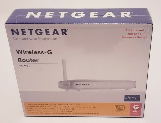 Netgear WGR614 54 Mbps 4-Port 10/100 Wireless G Router (WGR614v7) for ...