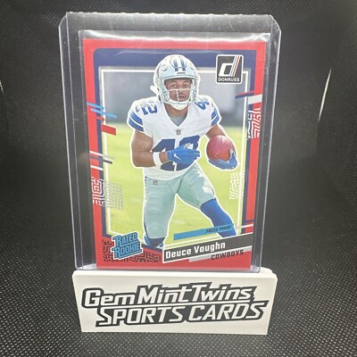 Deuce Vaughn Rated Rookie 324 Panini 2023-24 Donruss Football Red Press ...
