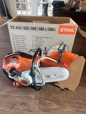 STIHL TS 410 Petrol Cut Off Saw with 300mm Cutter Disc 5056020108399 ...