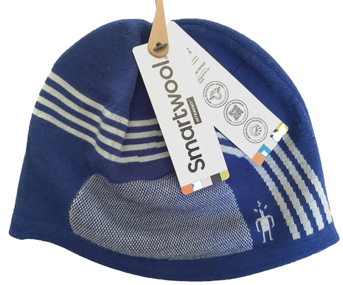 Smartwool Intraknit Thermal Max Beanie hat Black Merino Wool Blue ...