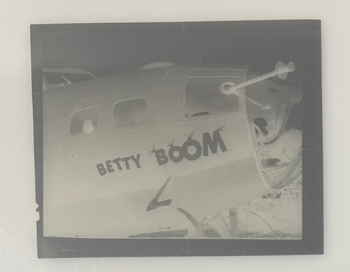 All Crew KIA WWII Betty Boom Nose Art Negative 385th Bomber Group B17 ...