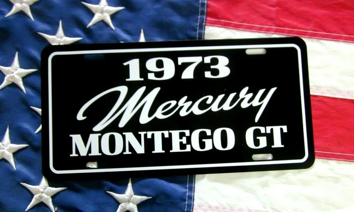 1973 Mercury MONTEGO GT license plate tag 73 High Performance Model ...