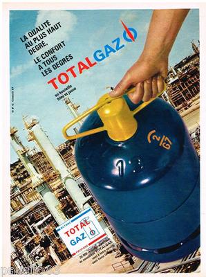 PUBLICITE ADVERTISING 105 1967 TOTALGAZ en bouteille butane | eBay