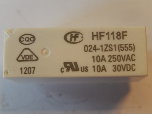 Relais HONGFA HF 118F 024-1ZS1(555) 10A 250VAC; 10A 30VDC | eBay.de