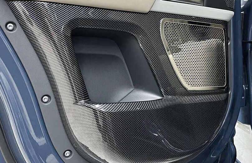 For Defender 110 2020-2023 Carbon Fiber Interior Door Anti-Kick Panel ...