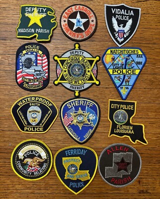 12 Random Police/Sheriff Patches | eBay
