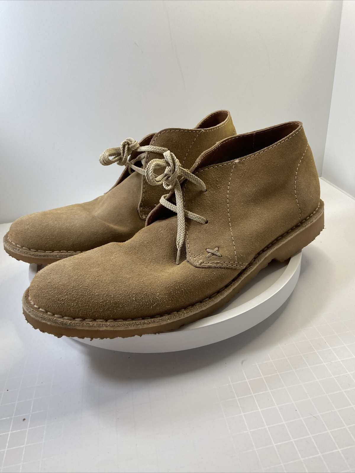 Grasshoppers Tan Suede Leather Chukka Boots Gumlite S… - Gem