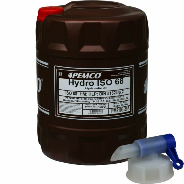 PEMCO Hydro ISO 68 Huile Hydraulique Industrielle - 20L for sale online ...