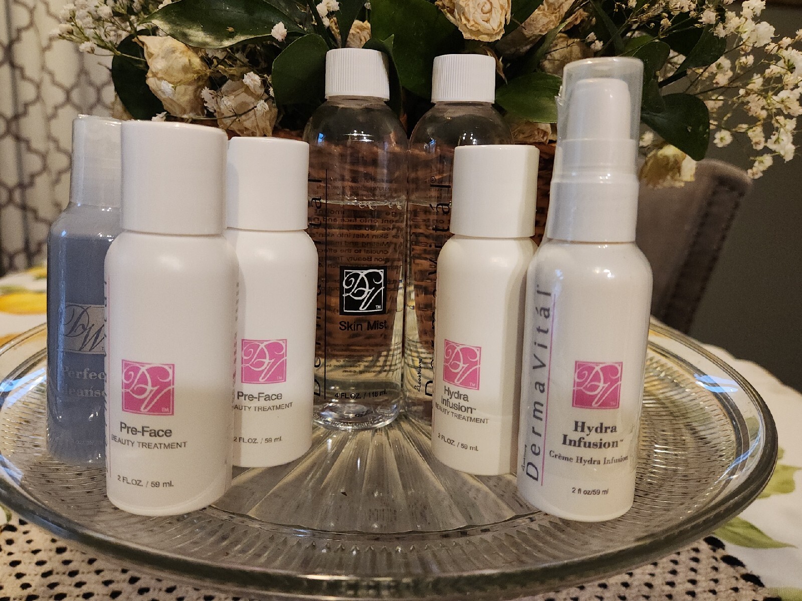 Derma Vital Cleanser Pre-face 2 oz Skin Mist 4 oz Hydra Infusion Lot of ...