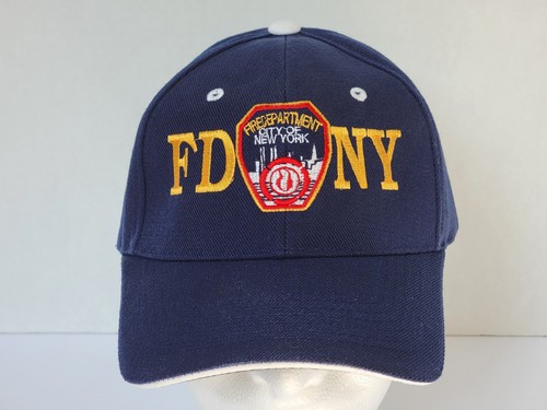 FDNY City Of New York Fire Department Dark Blue Embroidered Baseball ...