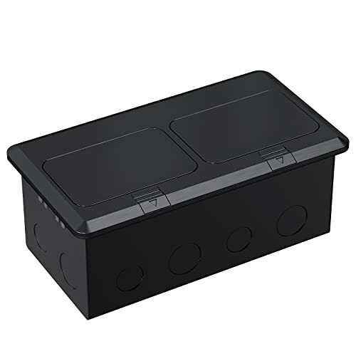 Dual Pop-Up Floor Box Electrical Kit, 20A Tamper-Weather TR Outlet ...