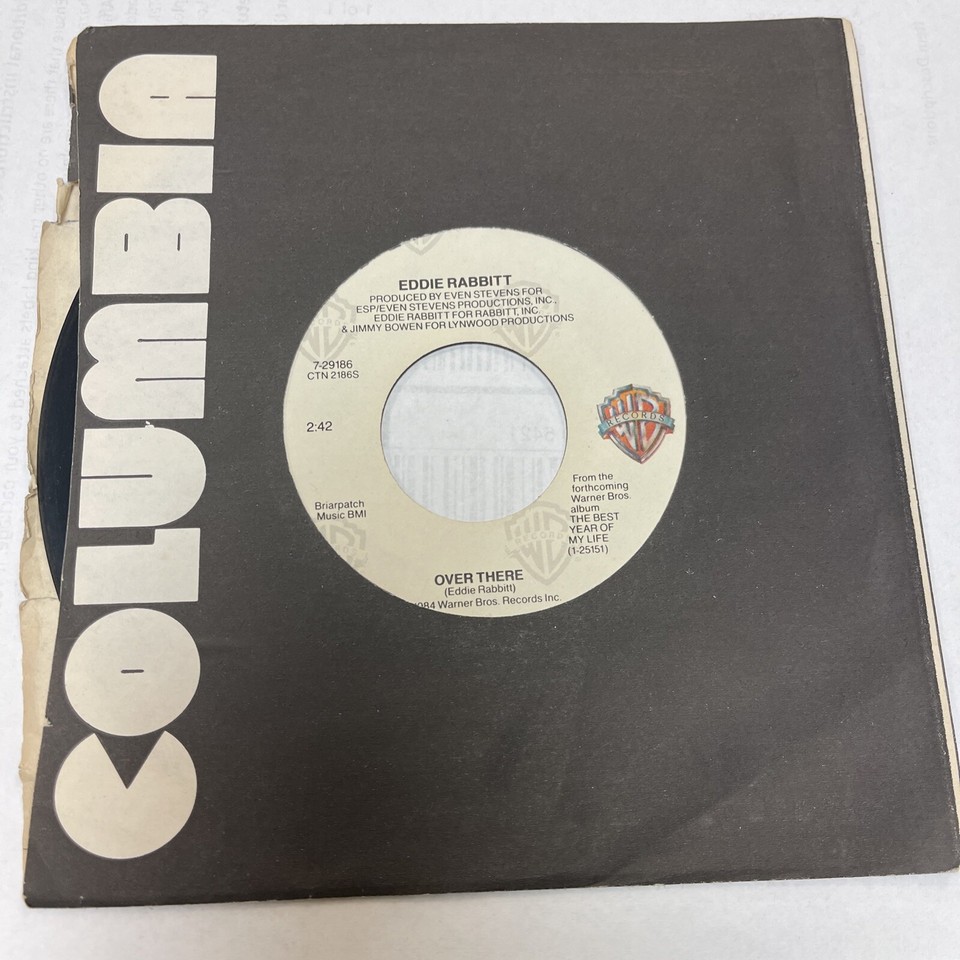 EDDIE RABBITT- THE BEST YEAR OF MY LIFE 7” VINYL 45 RPM LIKE NEW RARE ...