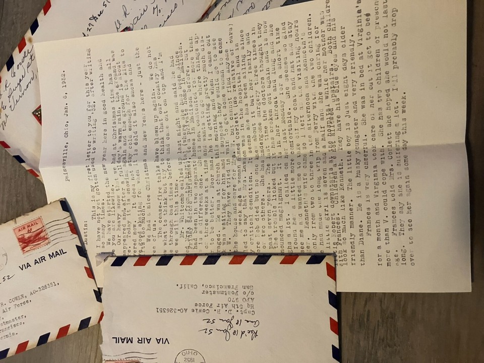 Vintage 1950s Korean War Era Letter Lot 5th Air Force | eBay