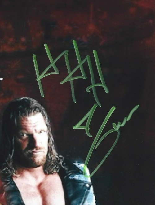 Steve Austin The Rock Triple H Kurt Angle Autographed WWE Attitude ...