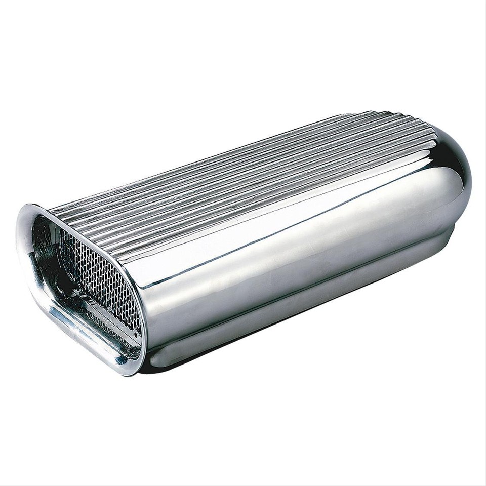 Summit Racing Carburetor Scoop Aluminum Polished Hilborn-Style Dual ...