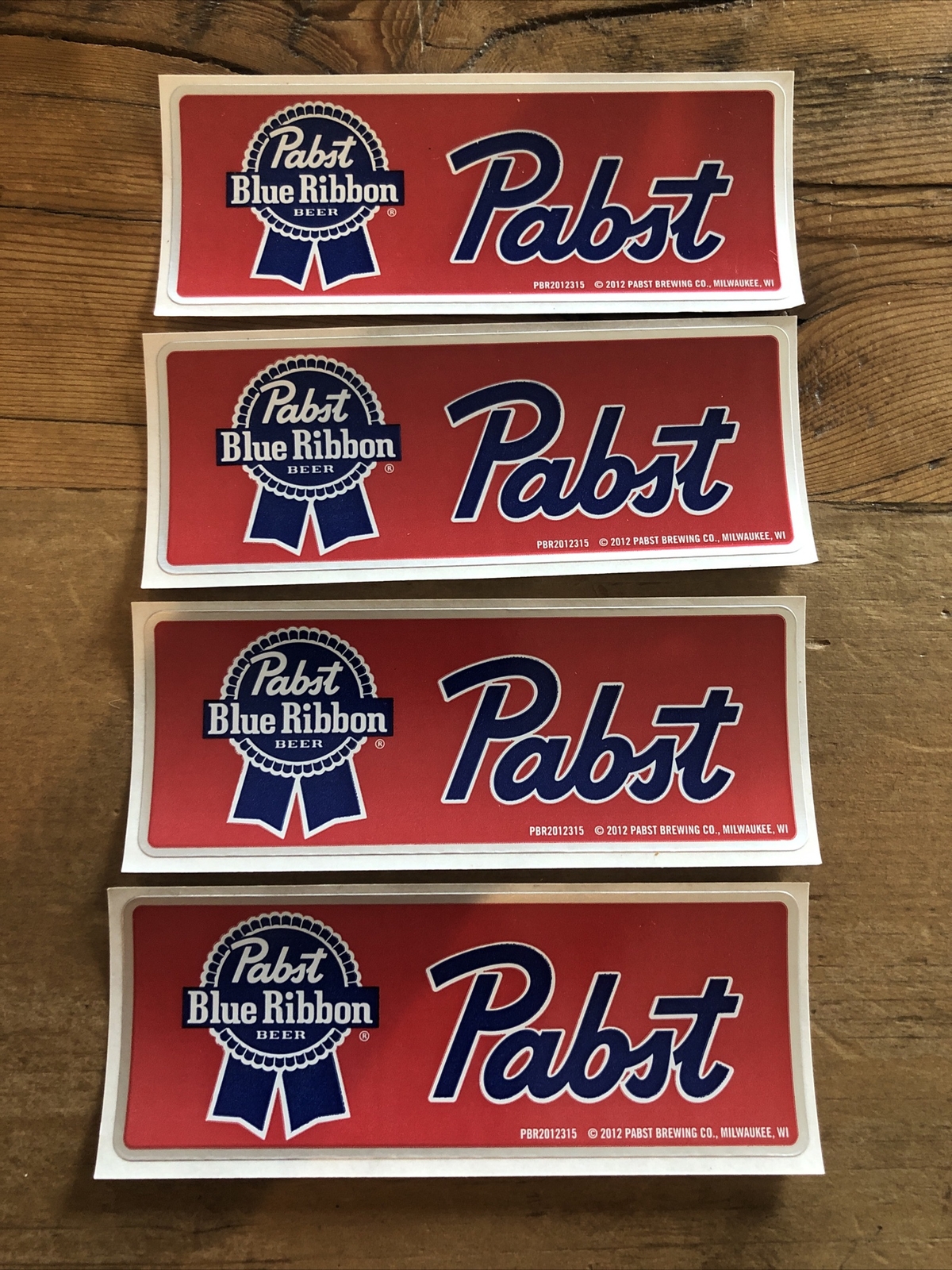 PBR Pabst Blue Ribbon Beer Logo 1.5 X 4”Premium Vinyl Sticker Decal 4 ...