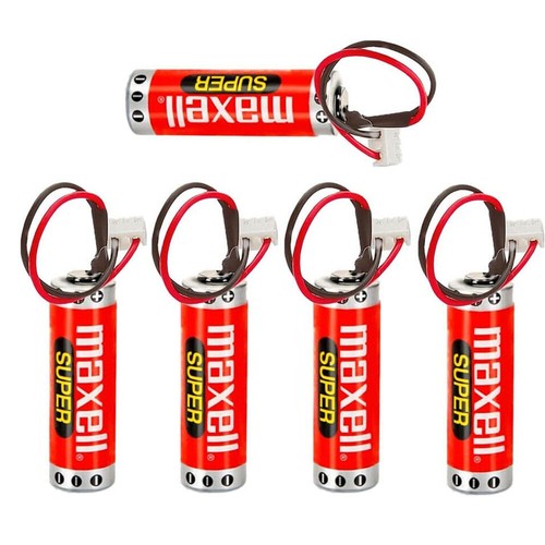 3.6V 1800mAh ER6C 5 X for MAXELL PLC Lithium Battery for Mitsubishi ...