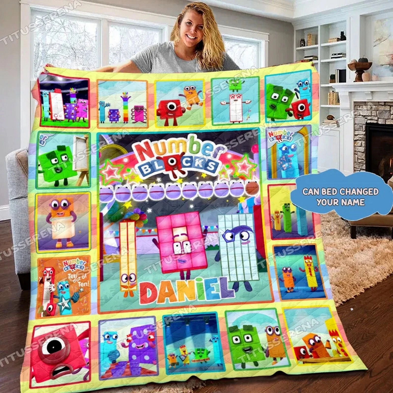 Custom Colorful Numberblocks Blanket, Numberblocks sold by Viki Five ...