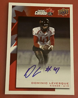 2014 Upper Deck USA Football AUTO AUTOGRAPH DOMINIC LEVESQUE | eBay