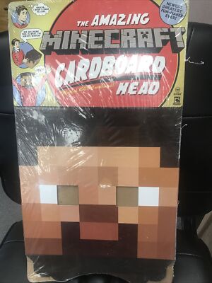 NEW The Amazing MINECRAFT CARDBOARD BOX COSTUME HEAD 'STEVE' | eBay