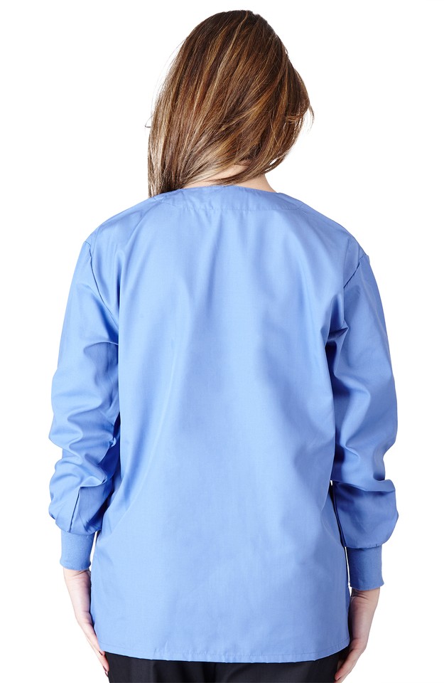 Medical Nursing NATURAL UNIFORMS Warm Up Top Scrubs Jackets Lab Coats ...