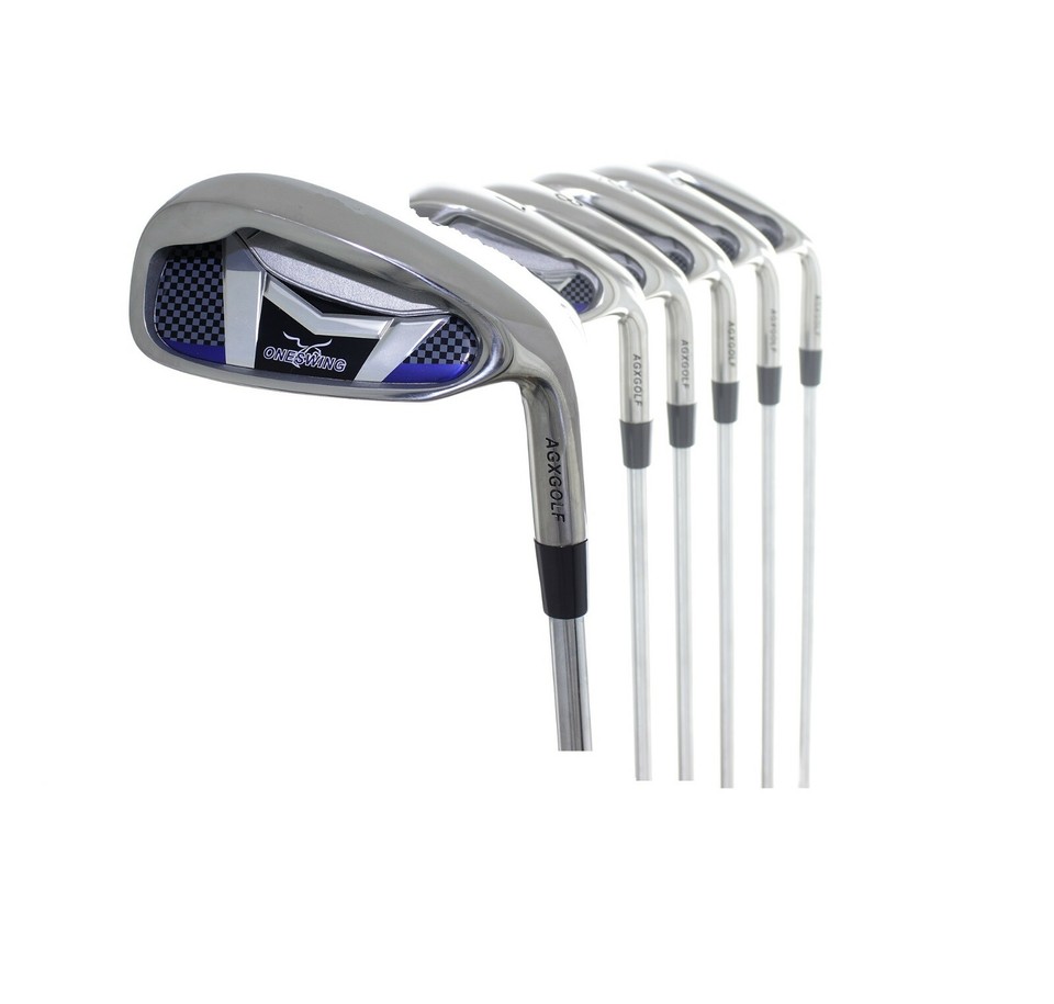 AGXGOLF Mens SAME LENGTH Irons Set 3-9i + PW w/Steel Shafts Choose Size ...