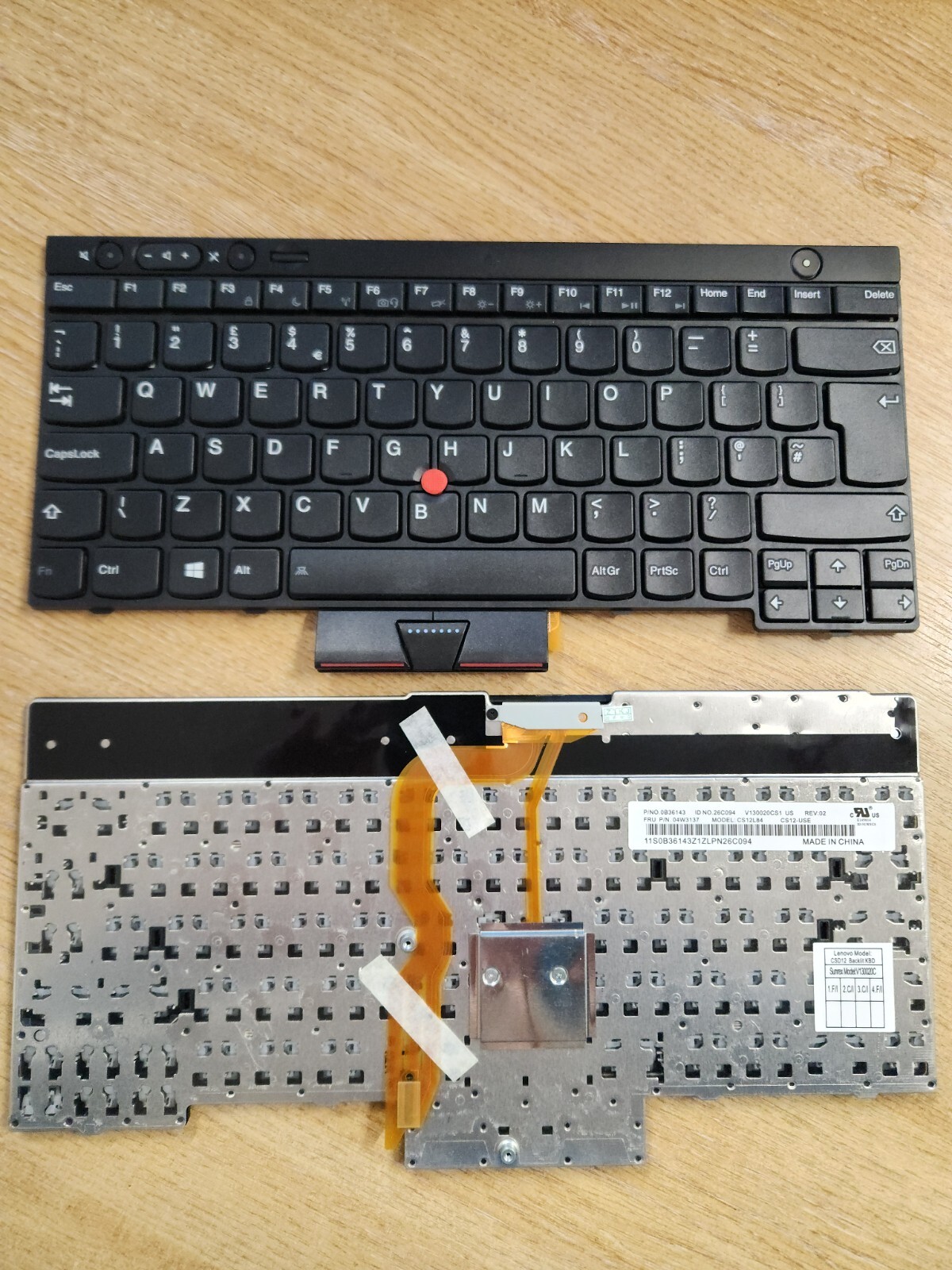 Lenovo ThinkPad T430 T530 X230 L430 L530 W530 04W3137 UK Keyboard - New ...