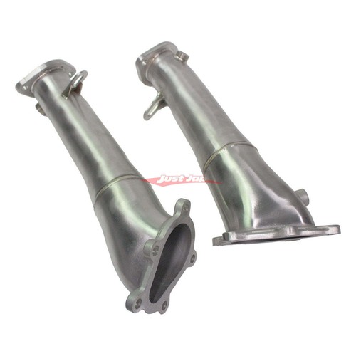 JJR Premium Casted 3.0" Down Pipes / Dump Pipe Set Fits Nissan R35 GTR ...