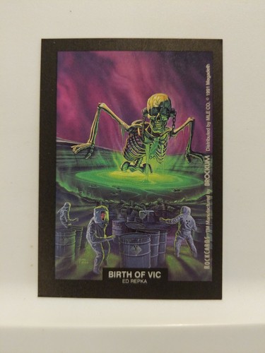 Birth of Vic Ed Repka sticker insert Brockum RockCards 1991 | eBay