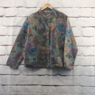 BLAST Jacket Womens Large Vintage Long Sleeve Button Down Tapestry | eBay