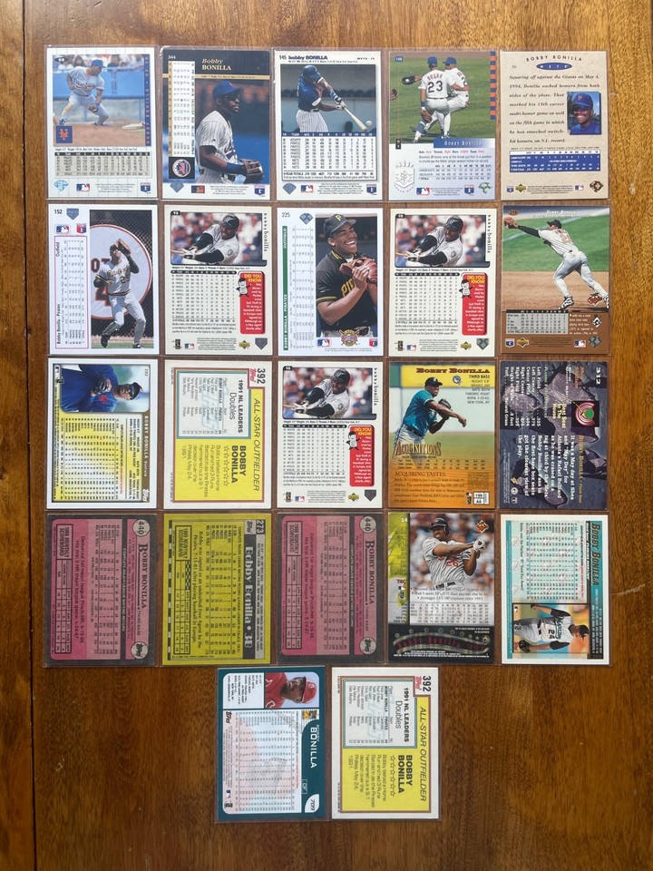 Bobby Bonilla Baseball Cards Lot of 22 | eBay
