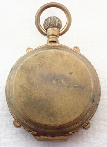 ANTIQUE SWISS 56mm BRASS BOX HINGE KEY WIND HUNTER CASE POCKET WATCH ...