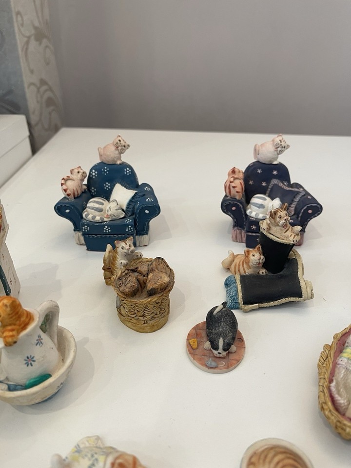 Peter Fagan Cat Collection Cat Ornaments Colour Box Cats | eBay