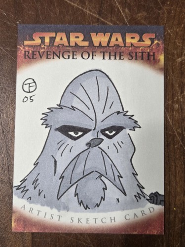 Wookie - Star Wars Topps Trading Card - Sketch Card 1/1 | eBay