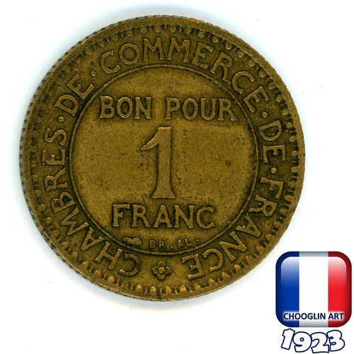 A FRENCH 1923 ONE FRANC 1Fr coin, 102 Years Old! | eBay