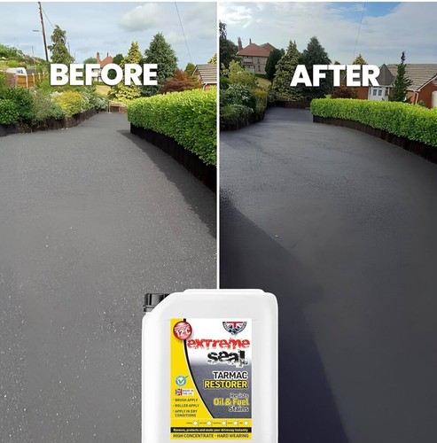 EXTREME BLACK TARMAC PAINT RESTORER DRIVEWAY PAINT 20LTRS GRADE 3 HIGH ...