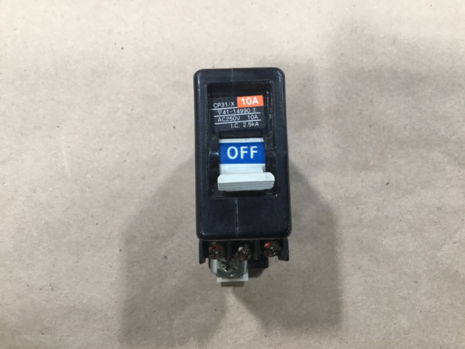 Fuji Electric CP31/X Circuit Protector 10A 250V AC 41-14990 2.5KA ...