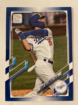 2021 TOPPS CODY BELLINGER BLUE PARALLEL BASEBALL CARD #50 | eBay