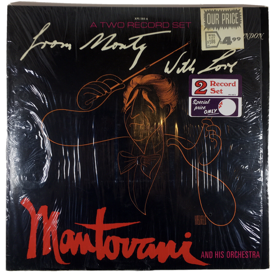 Mantovani And His Orchestra 2 LP Record set, From Monty With Love Al ...