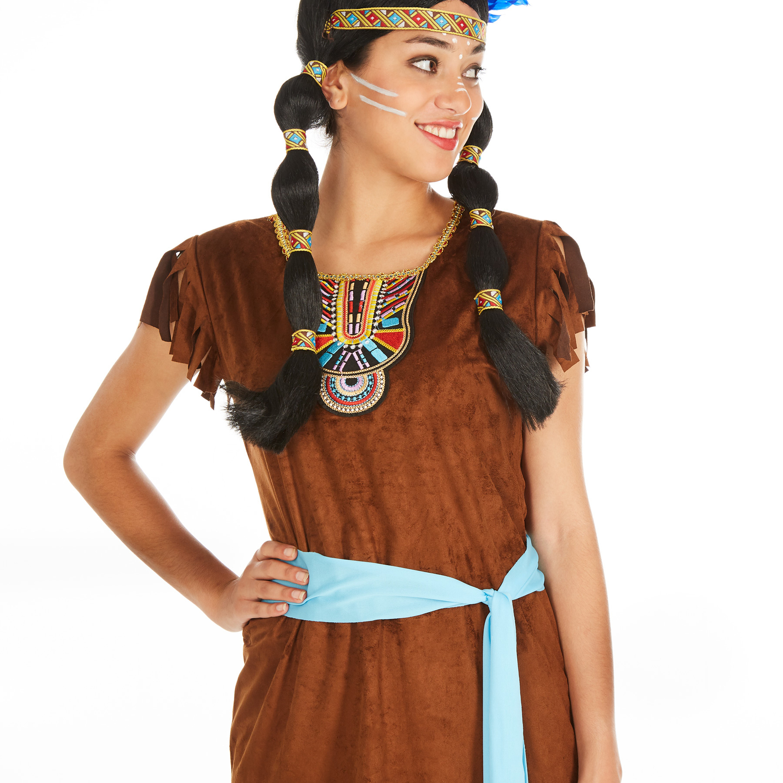 Frauenkostüm sexy Indianerin Indianer Wilder Westen Fasching Apache ...
