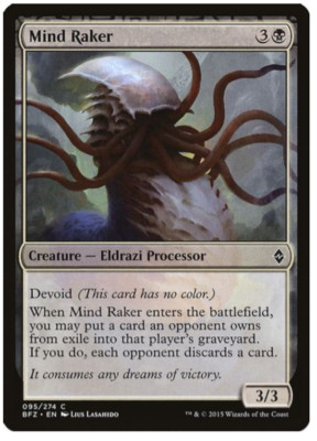 Magic the Gathering Cards Mind Raker (4x) PLAYSET Battle for Zendikar ...