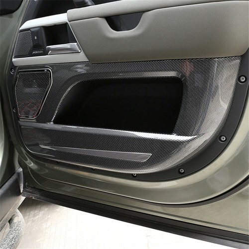 2×Carbon Fiber ABS Door Anti-Kick Panel Cover For 2020-22 Land Rover ...