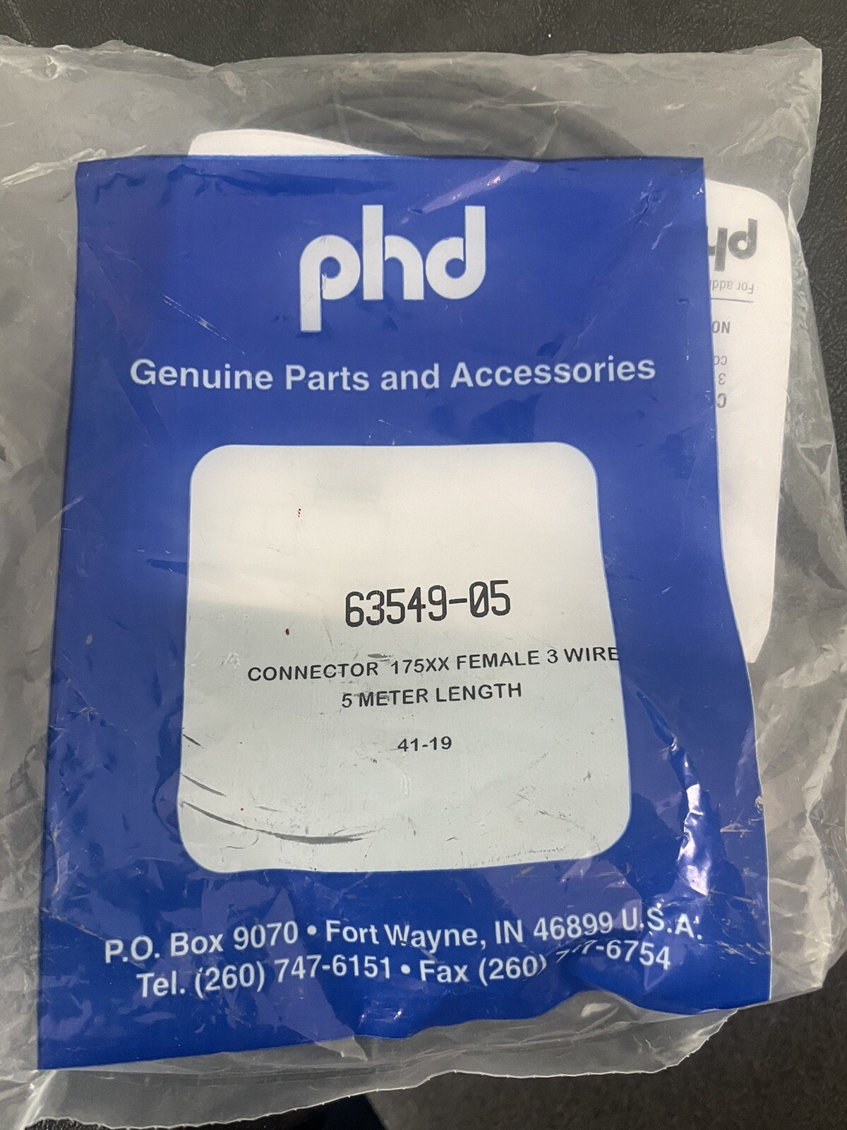PHD 63549-05 Connector 175XX Female 3 Wire | eBay