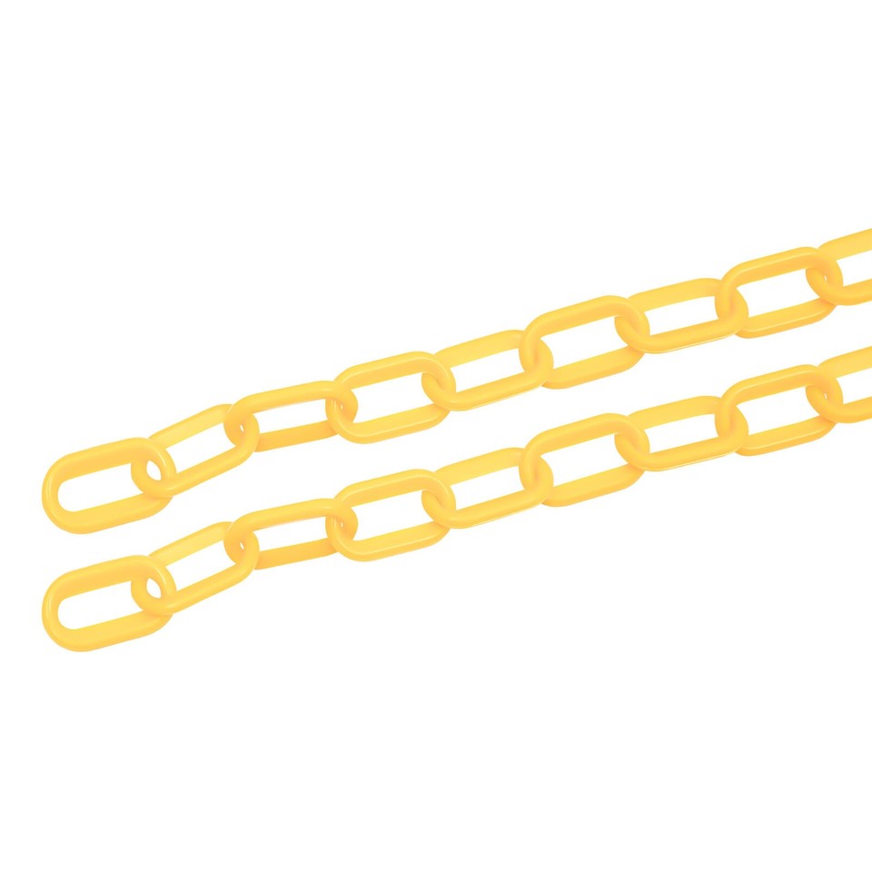 200ft Plastic Barrier Chain Yellow Chain Safety Chain Barrier Fits ...