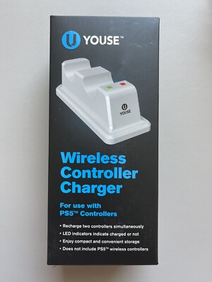 U Youse Wireless Controller Charger For Use With PS4 Controllers Black ...