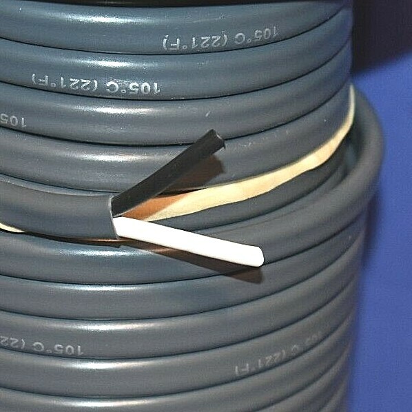 Trailer Light Cable 2 Wire Wiring Harness 100' Roll 12 Gauge Jacketed ...